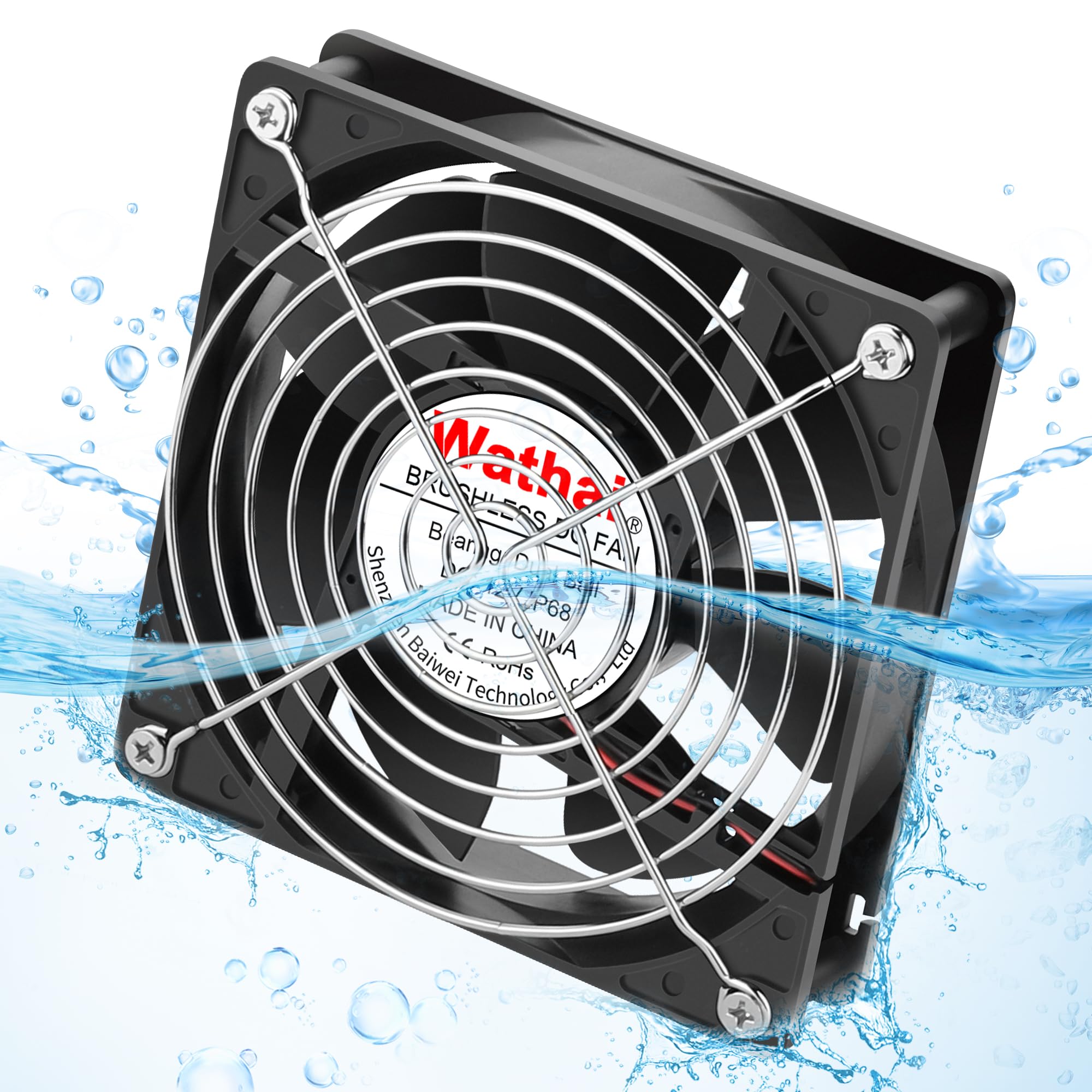 Mua Wathai IP68 120mm x 25mm 12V Waterproof Exhaust Cooling Fan High ...