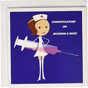 Amazon.com : 3dRose Congratulations On Becoming A Nurse - Greeting ...
