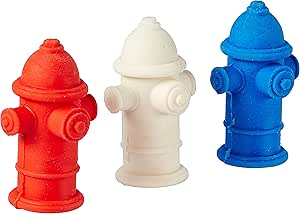 Amazon.com : Kikkerland Erasers, Fire Hydrant (ER13P) : Pencil Erasers ...