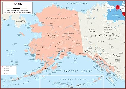 Alaska Map With Cities And Towns - Map