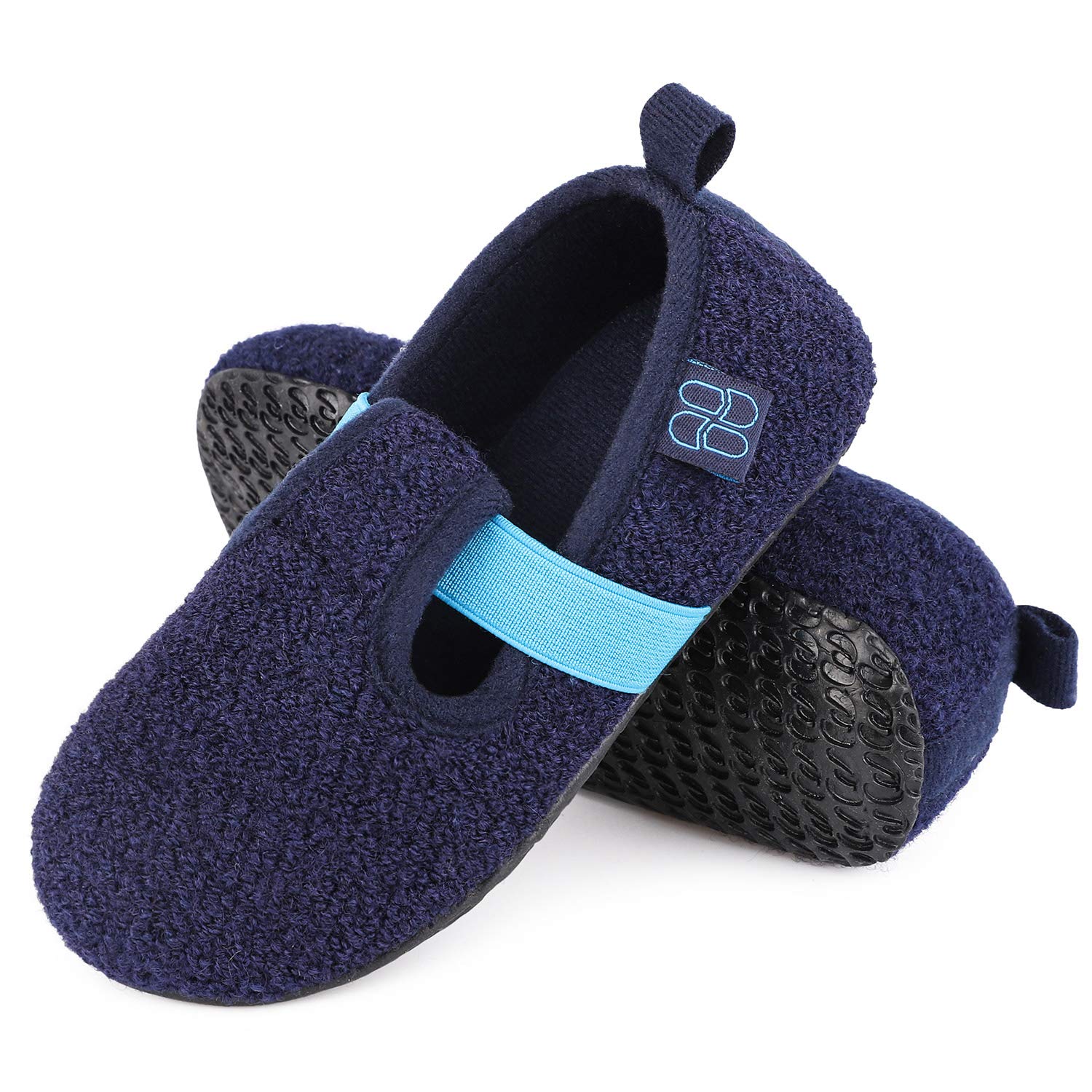 Buy HomeTop Boys Girls Comfy Wool Felt House Shoes Light Weight ...