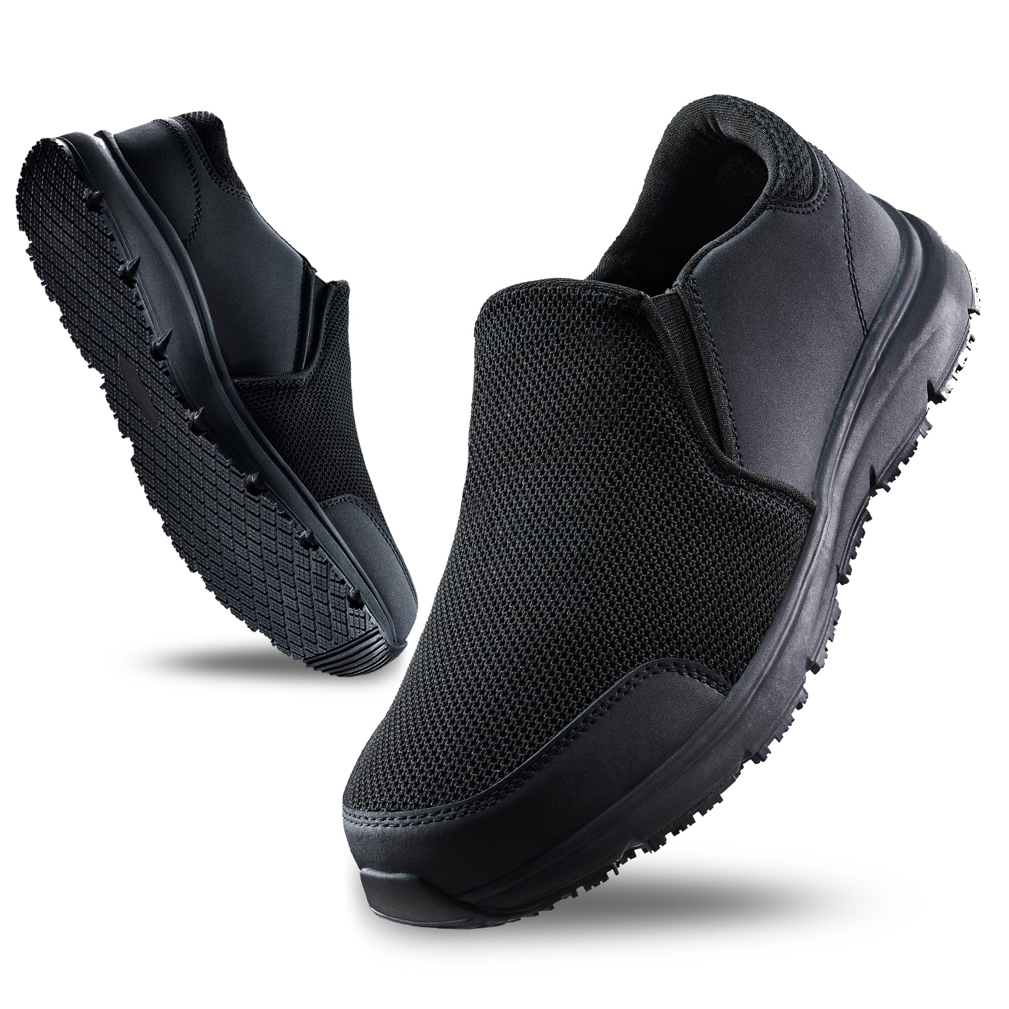 Furuian Non Slip Work Shoes for Men&Women, Oil&Waterproof&Slip ...