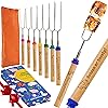 CARPATHEN Marshmallow Roasting Sticks Campfire - Set of 8pcs Smores Sticks With Beautifully ...