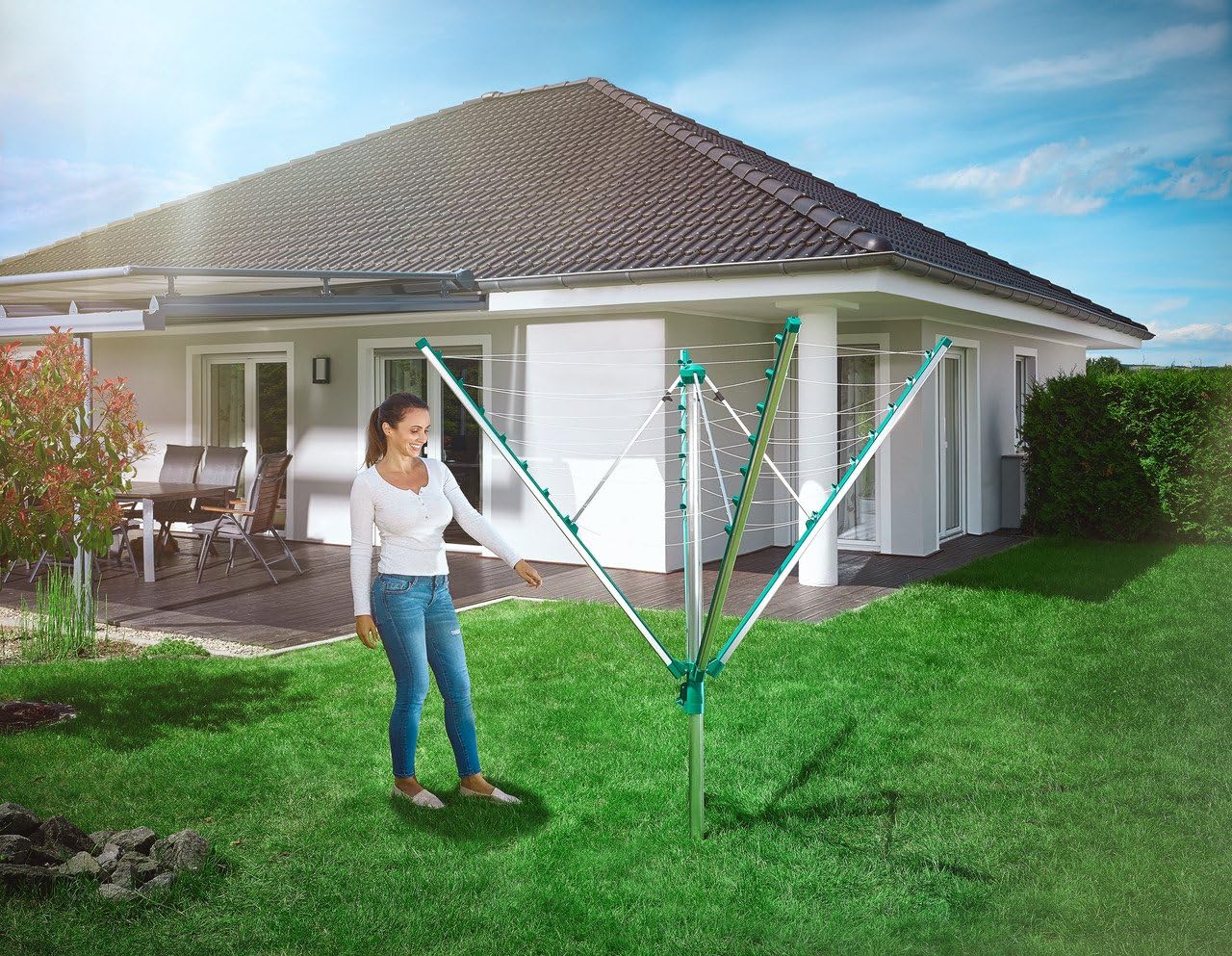 Leifheit Linomatic Rotary Washing Line 400 Comfort, 40 m – BigaMart