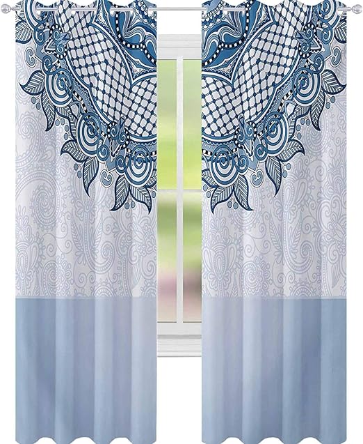 YUAZHOQI - Cortinas vintage para dormitorio, diseño de flores, diseño ...