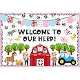 Amazon.com: AnyDesign 97Pcs Farm Animals Bulletin Board Kit Farmhouse ...