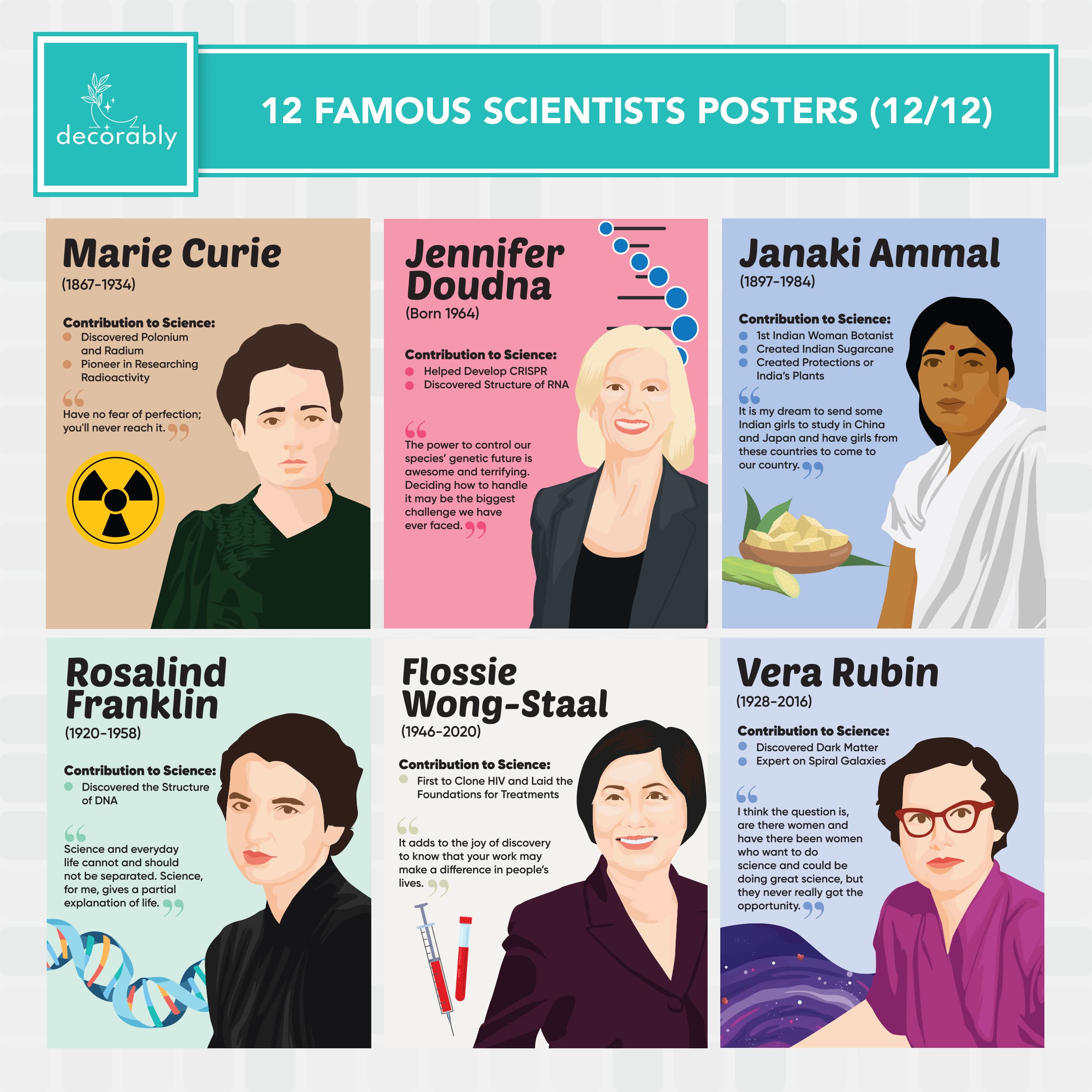 Mua 12 Science Classroom Decor, 11x14" Science Posters for Classroom ...