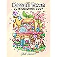 Amazon.com: Kawaii Town: Coloring Book with Cute Animals, Tiny ...