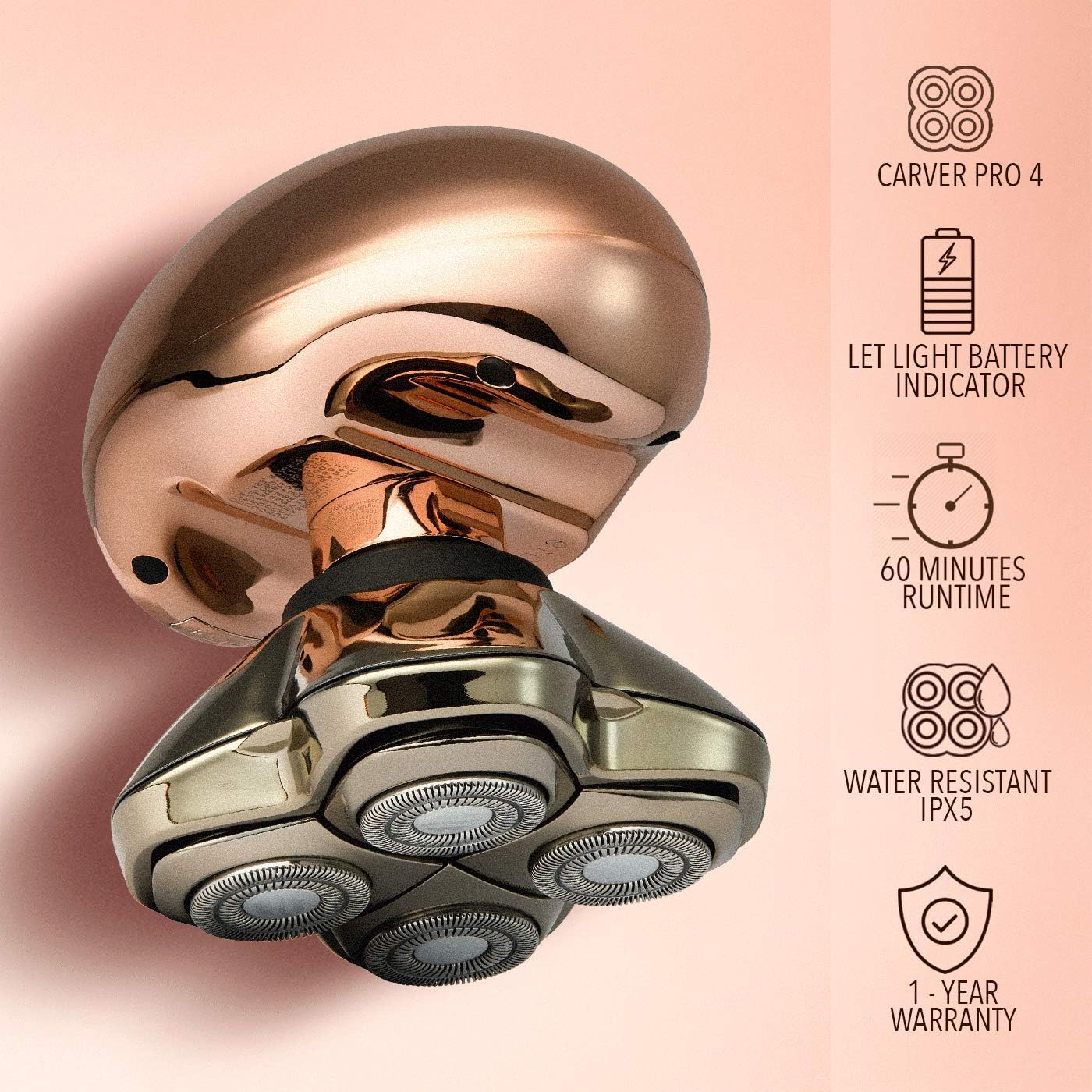 Butterfly Kiss PRO Womens Electric Shaver for Head and Body-Ladies ...