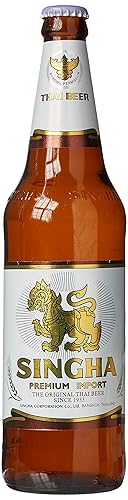 Singha Thai Lager Beer, 630ml: Amazon.co.uk: Prime Pantry