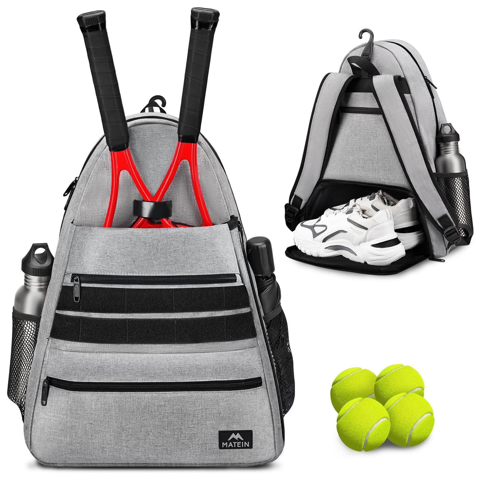 MATEIN Tennis Bag Tennis Racket Bags, Large Tennis Backpack for Men ...