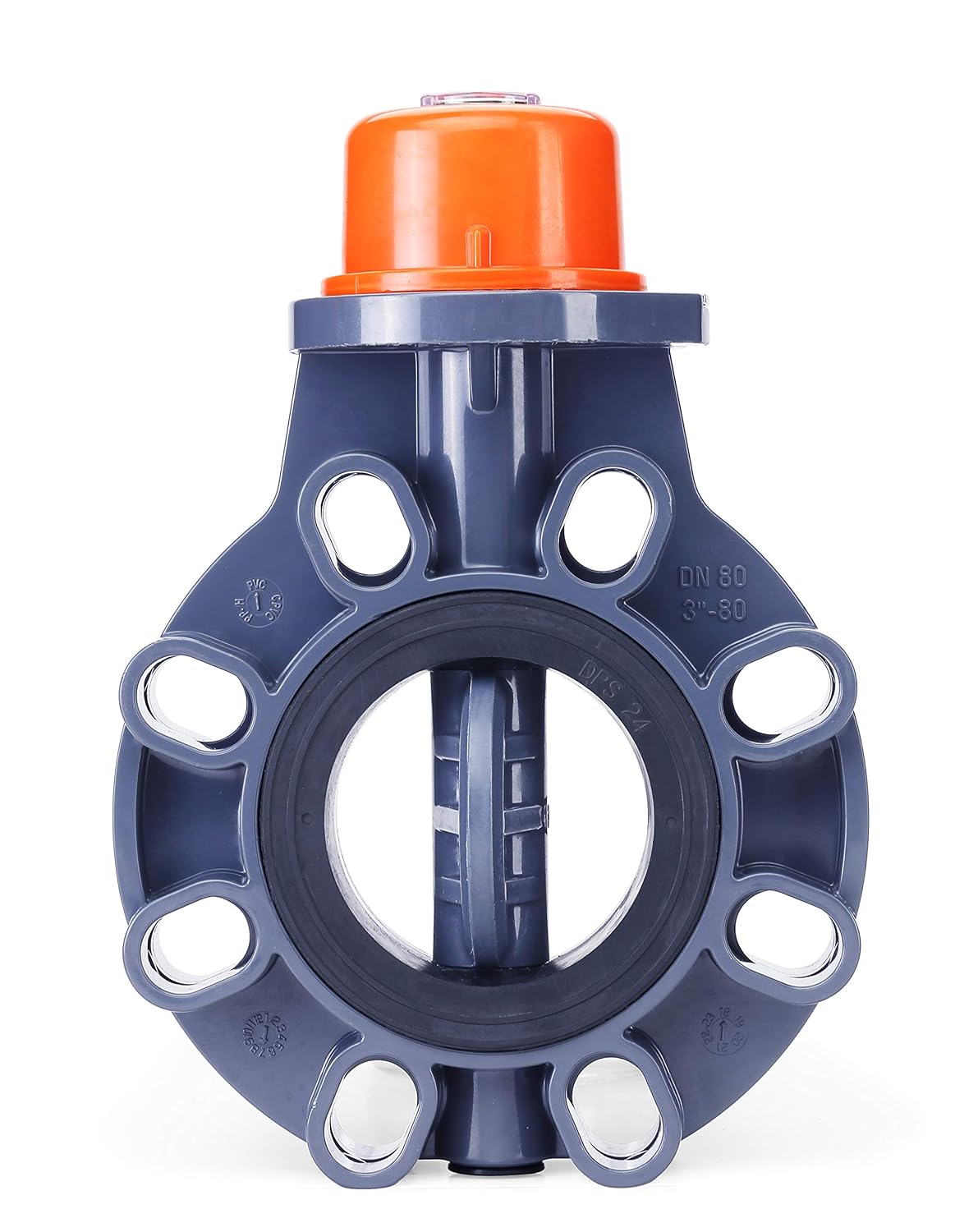 6 Gray HYDROSEAL Sertao PVC Butterfly Valve Precise unibody Mold Rated ...