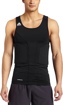 Amazon.com: adidas Men's Techfit Padded Compression Tank (Black/ 4X ...