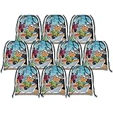Amazon.com: Wizard Castle Drawstring Bags Kids Birthday Party Supplies ...