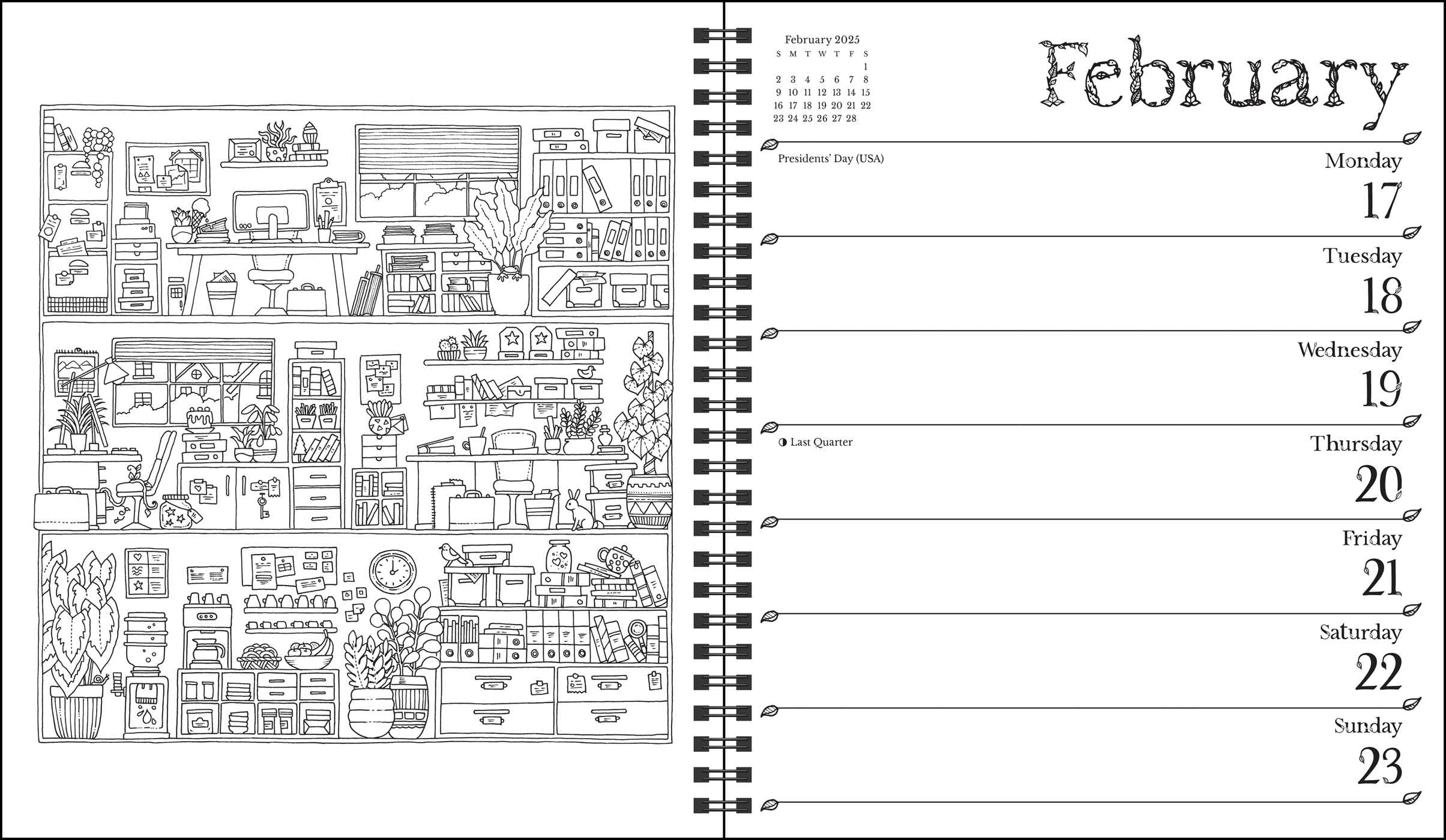 Mua Johanna Basford 12-Month 2025 Weekly Coloring Calendar: A Special ...