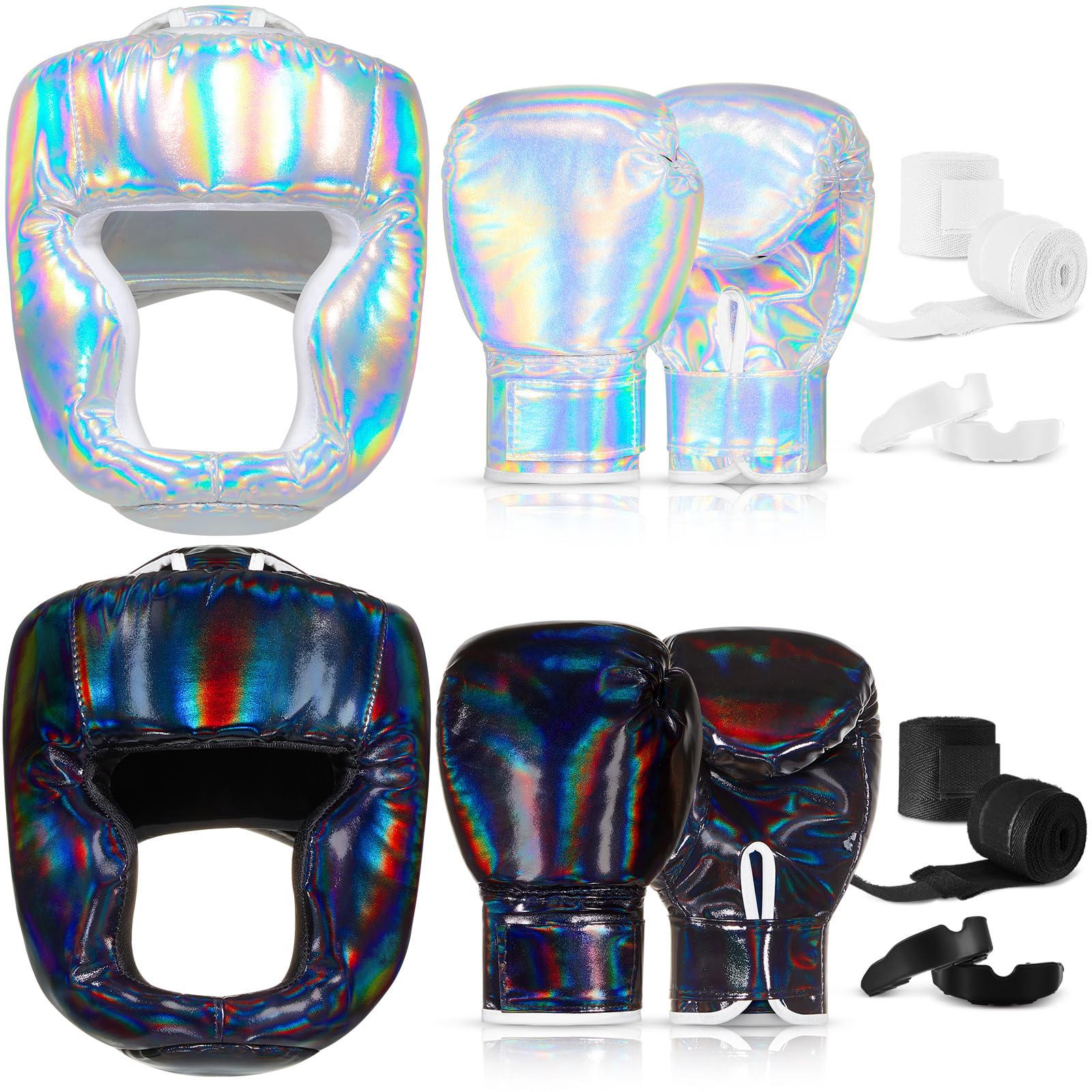 Kanayu 14 Pcs Boxing Set Including 2 Pair of 16 oz Boxing Gloves ...