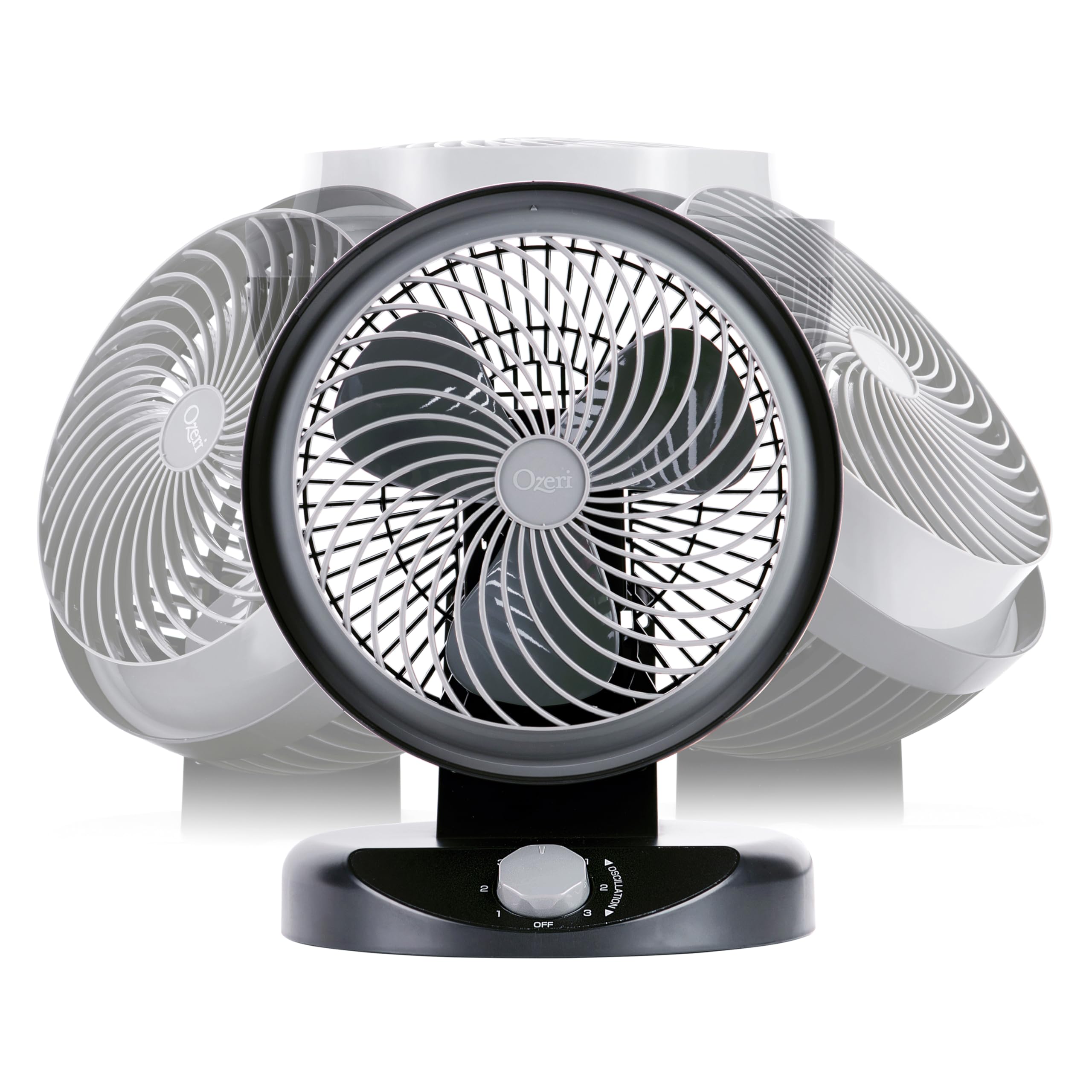 Ozeri Brezza 360 10" Oscillating Table Fan, with Orbital Motion ...