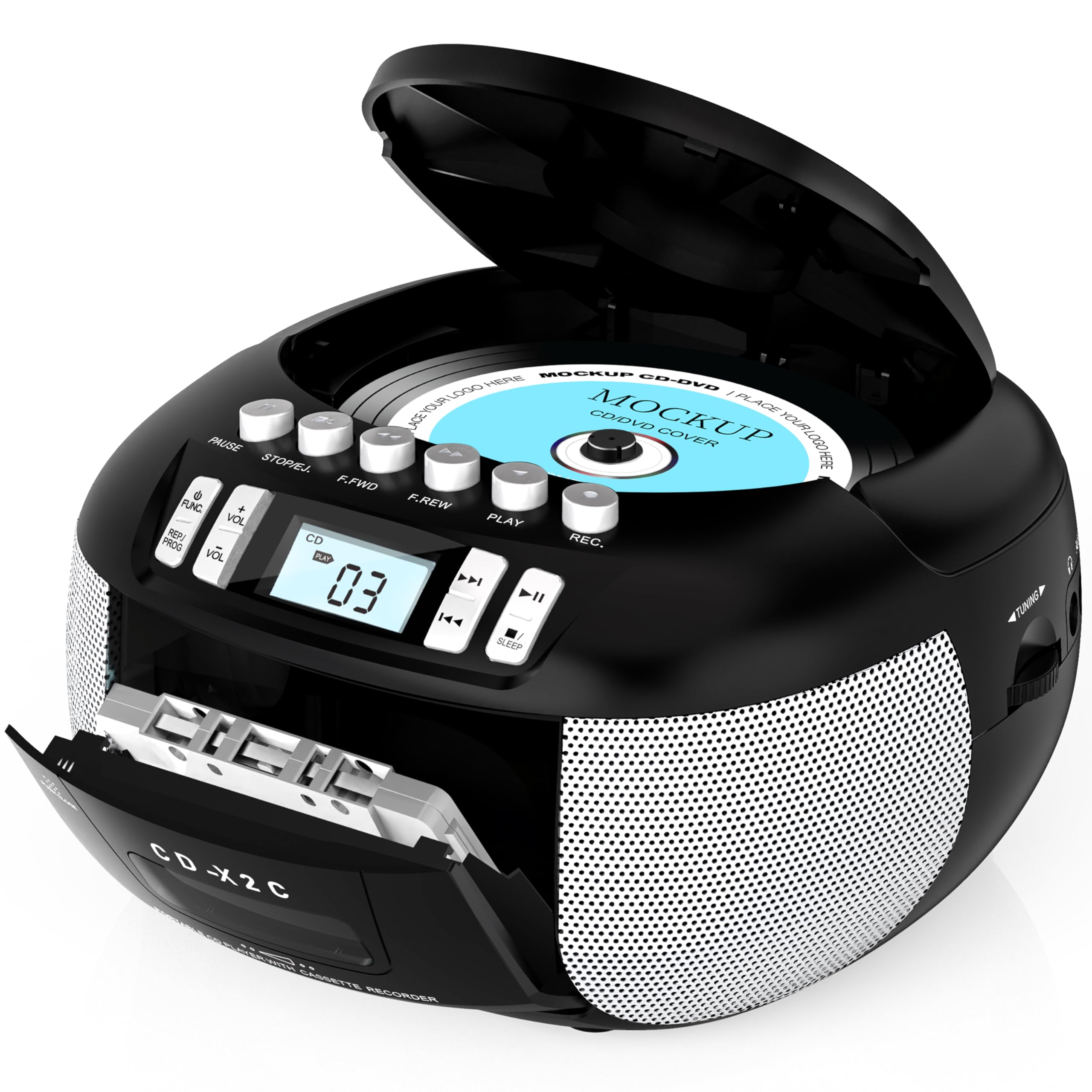 Mua CD Player Boombox & CD Cassette Player Combo, CD Player Portable ...