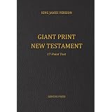 Large Print New Testament, 14-Point Text, Black Cover, KJV: Press ...