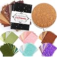 Amazon.com: 216 Sheets Textured Scrapbook Paper 9 Pack Mesh Fabric ...