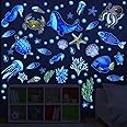 Amazon.com: Zonon 97 Pcs Glow in The Dark Ocean Stickers Ocean Fish ...