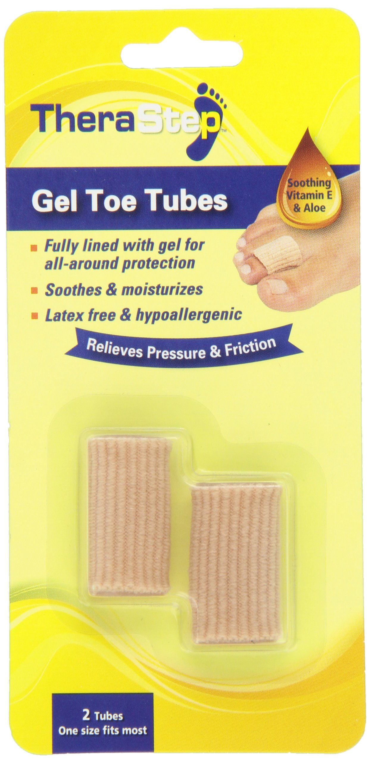Amazon.com: Silipos Therastep Gel Toe Tubes - Model 6208 - Pkg of 2 ...