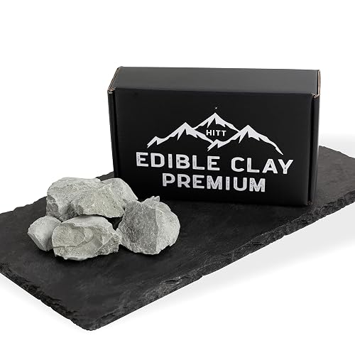 HITT Premium Uzbek Blue Edible Clay — Salty Crunchy Dirt Chunks for ...