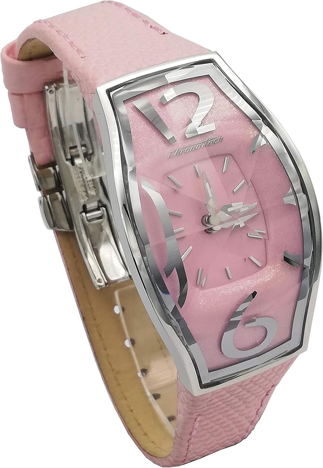 Chronotech FLAT PRISMA Orologio Analogico al Quarzo Donna con glitter ...