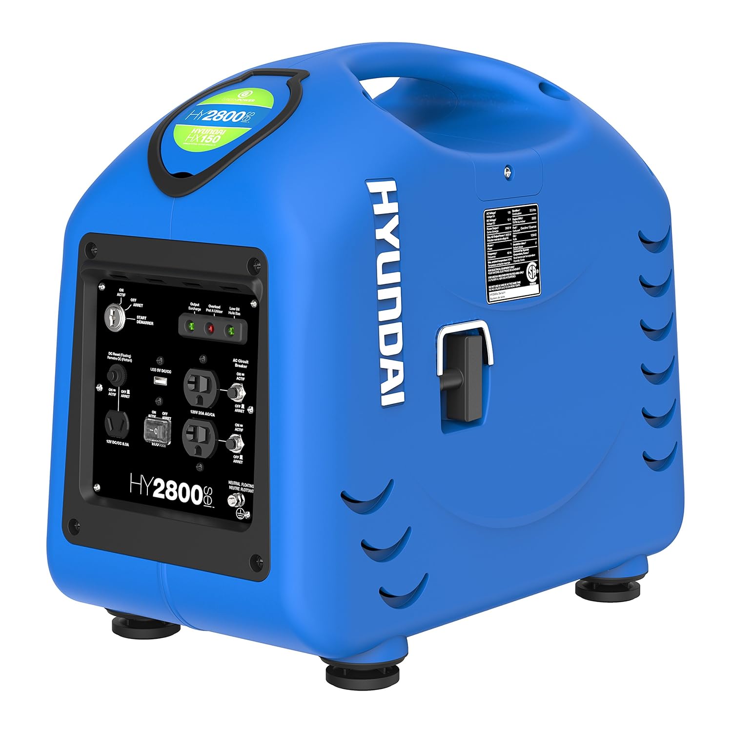 Hyundai HY2800SEi Portable Inverter Generator, 2800-watt: Amazon.co.uk ...