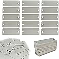 Amazon.com: StayMax 50 Pack Stainless Steel Blank Tags Engraving Blanks ...