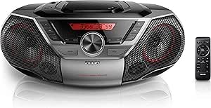 Amazon.com: Philips AZ700T Bluetooth CD Soundmachine USB FM Radio ...