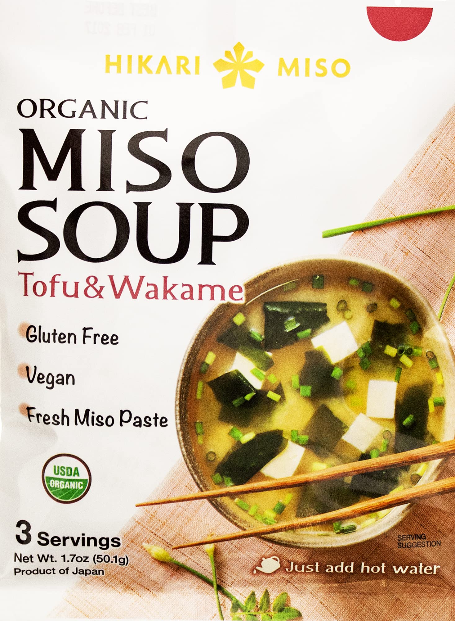 Miso Soup Instant - Hikari Miso Organic Instant Miso Soup with Tofu and ...