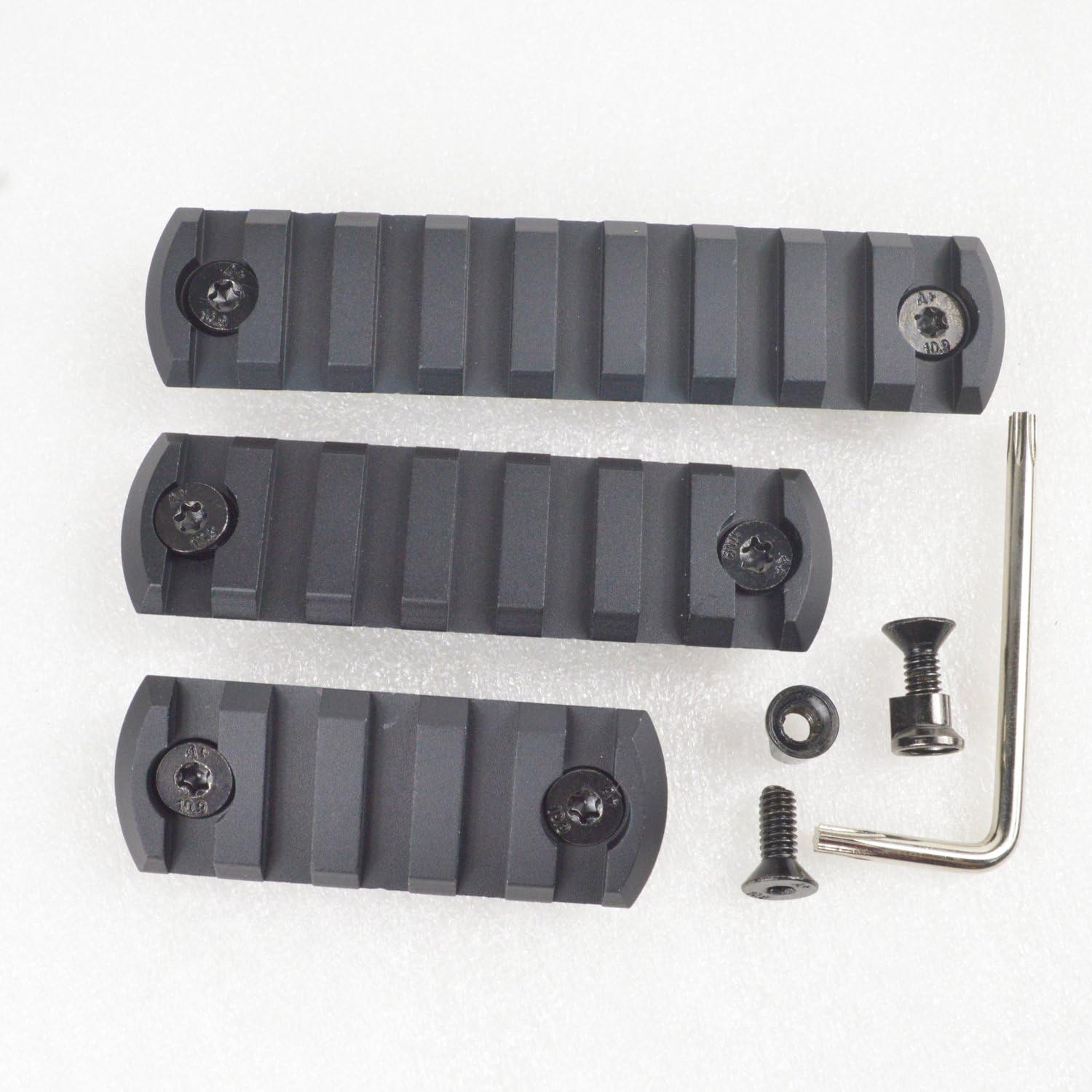 5, 7, 9 Slot CNC Aluminum Keymod Picatinny Rail Sections, Gun Rails ...