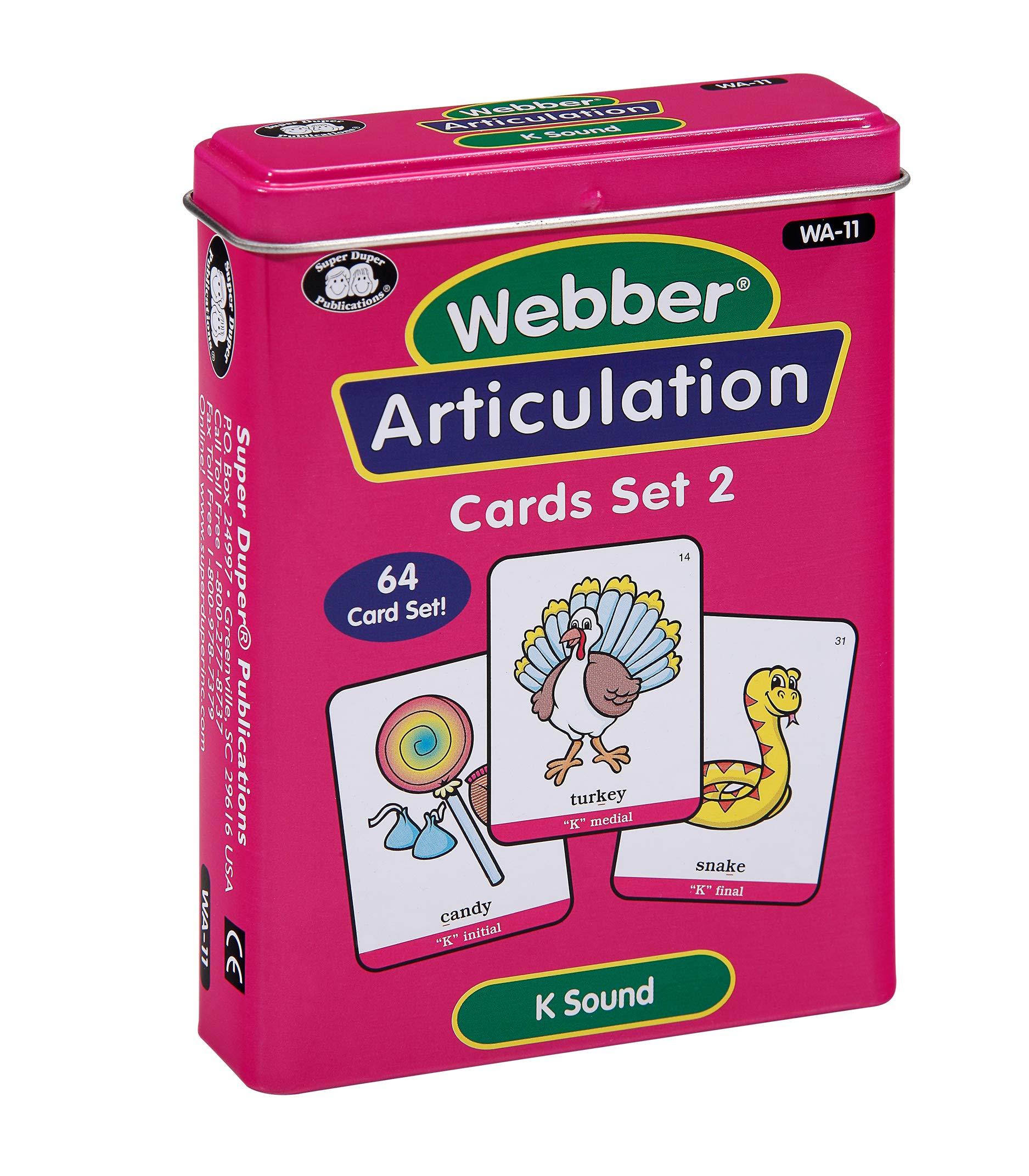 Buy Super Duper Publications Webber Articulation K Sound Card Deck ...