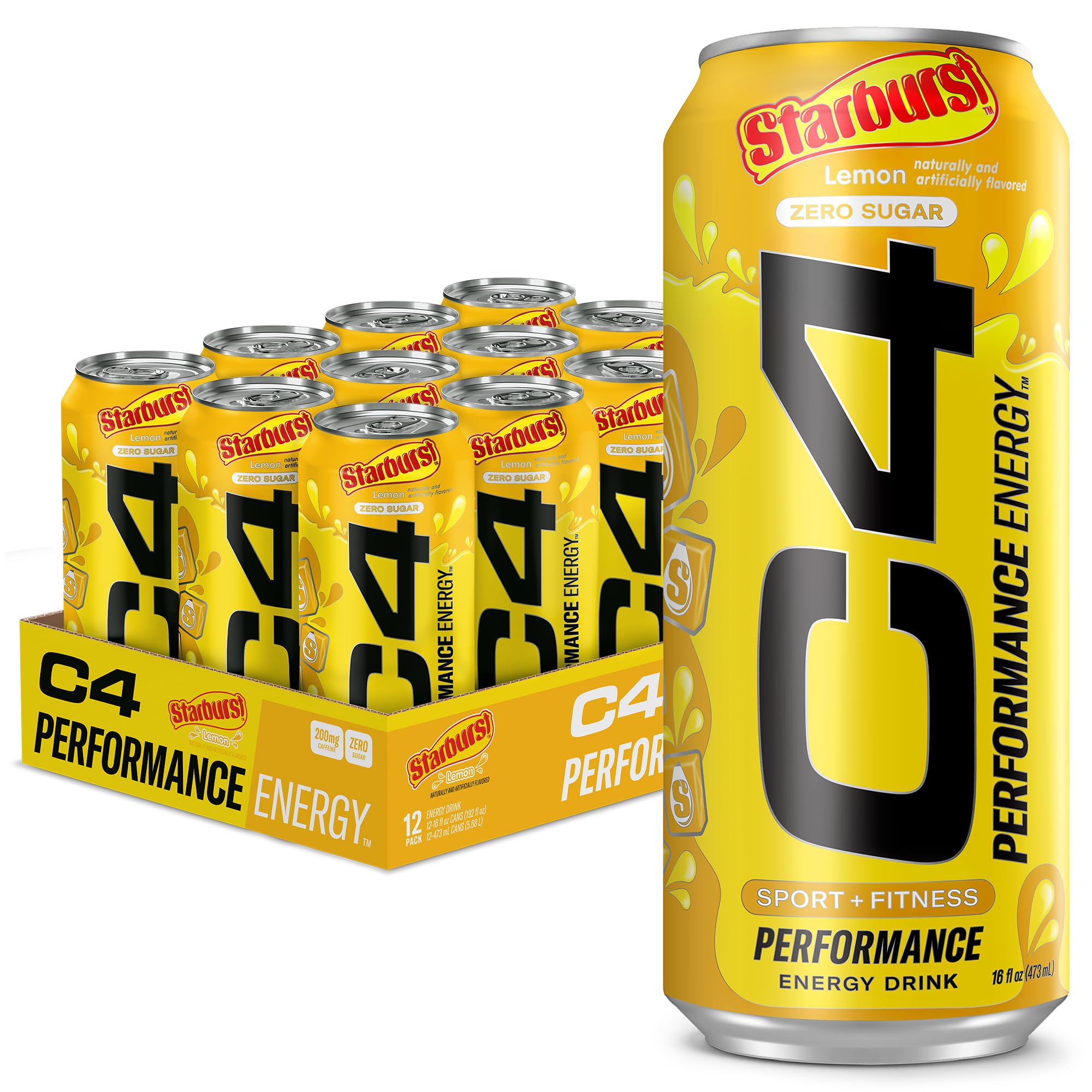 Mua Cellucor C4 Energy Drink, Starburst Lemon, Carbonated Sugar Free ...
