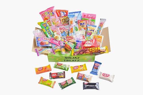 40 Japanese Snacks and Sweets Box 30 Japanese Candy and 10 Japanese ...