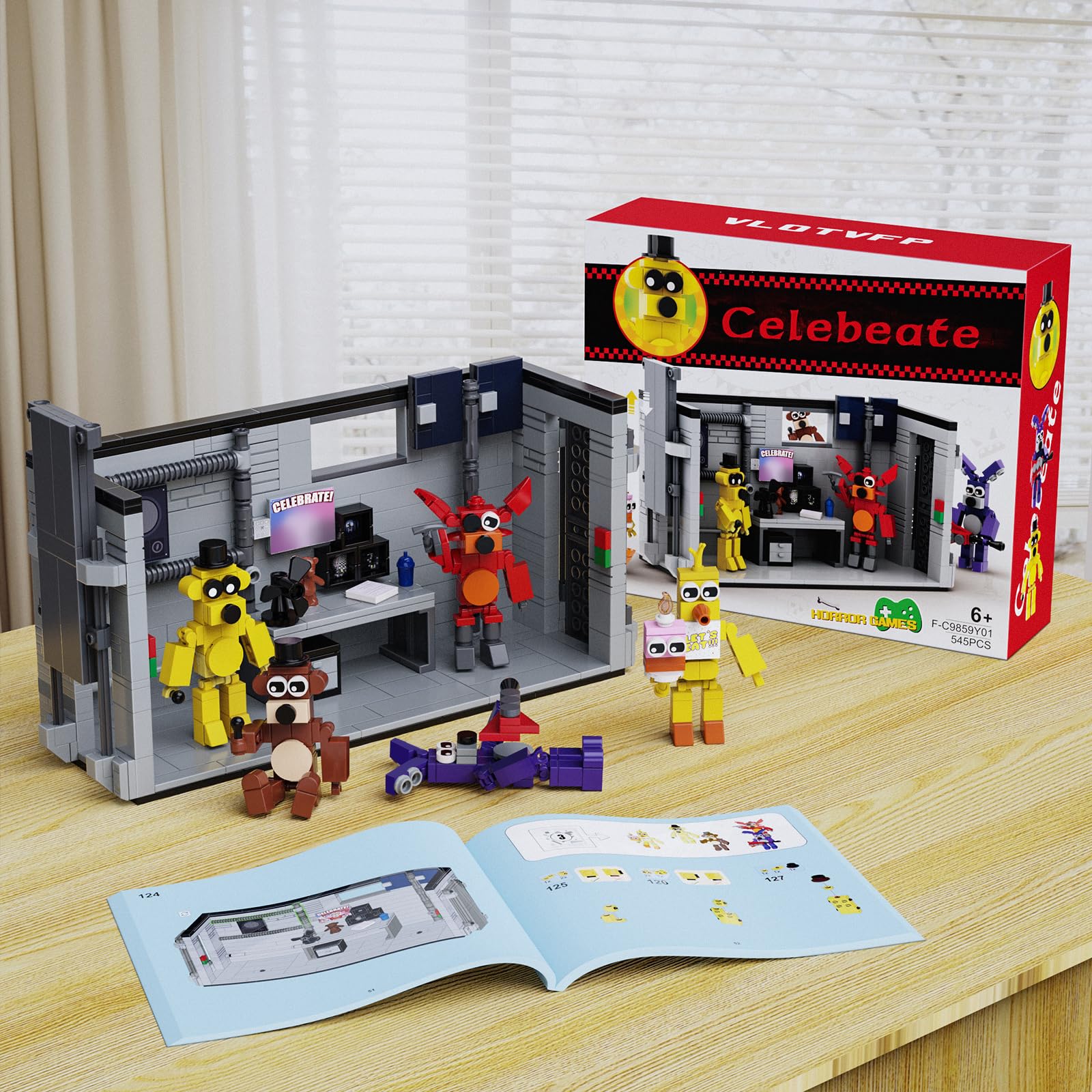 Mua ZILINTOYS Five Nights Security Room Action Figure Building Block ...