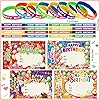Junkin 32 Pcs Star Student Certificate Award Wristband Happy Birthday ...