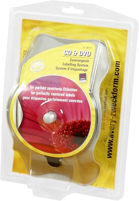 Avery Zweckform AB750 CD and DVD Label Applicator 117 x 117 mm 1 Item ...