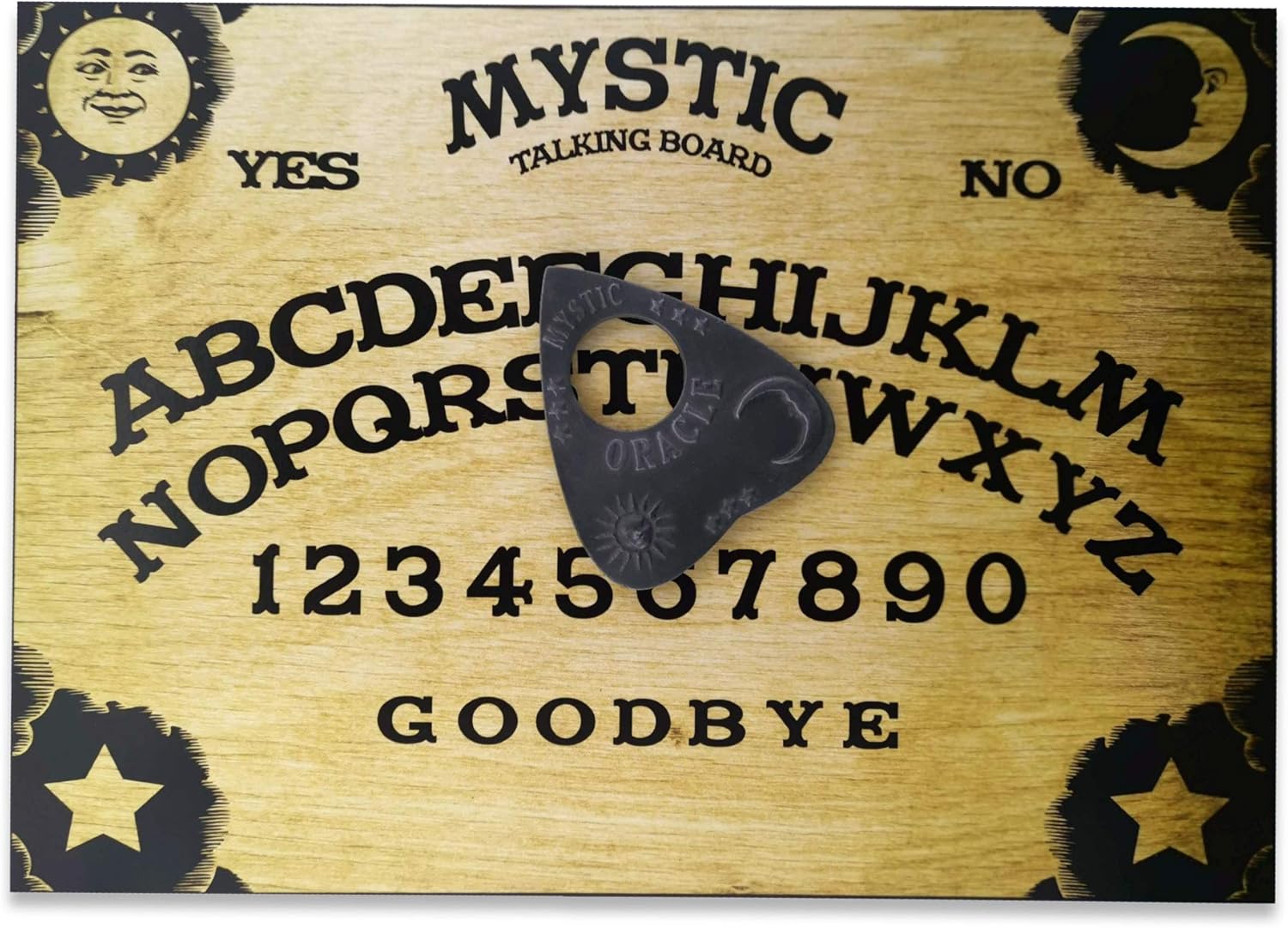 Hand Finished A4 Sized Wooden Mystic Oracle Talking Board Set Complete ...