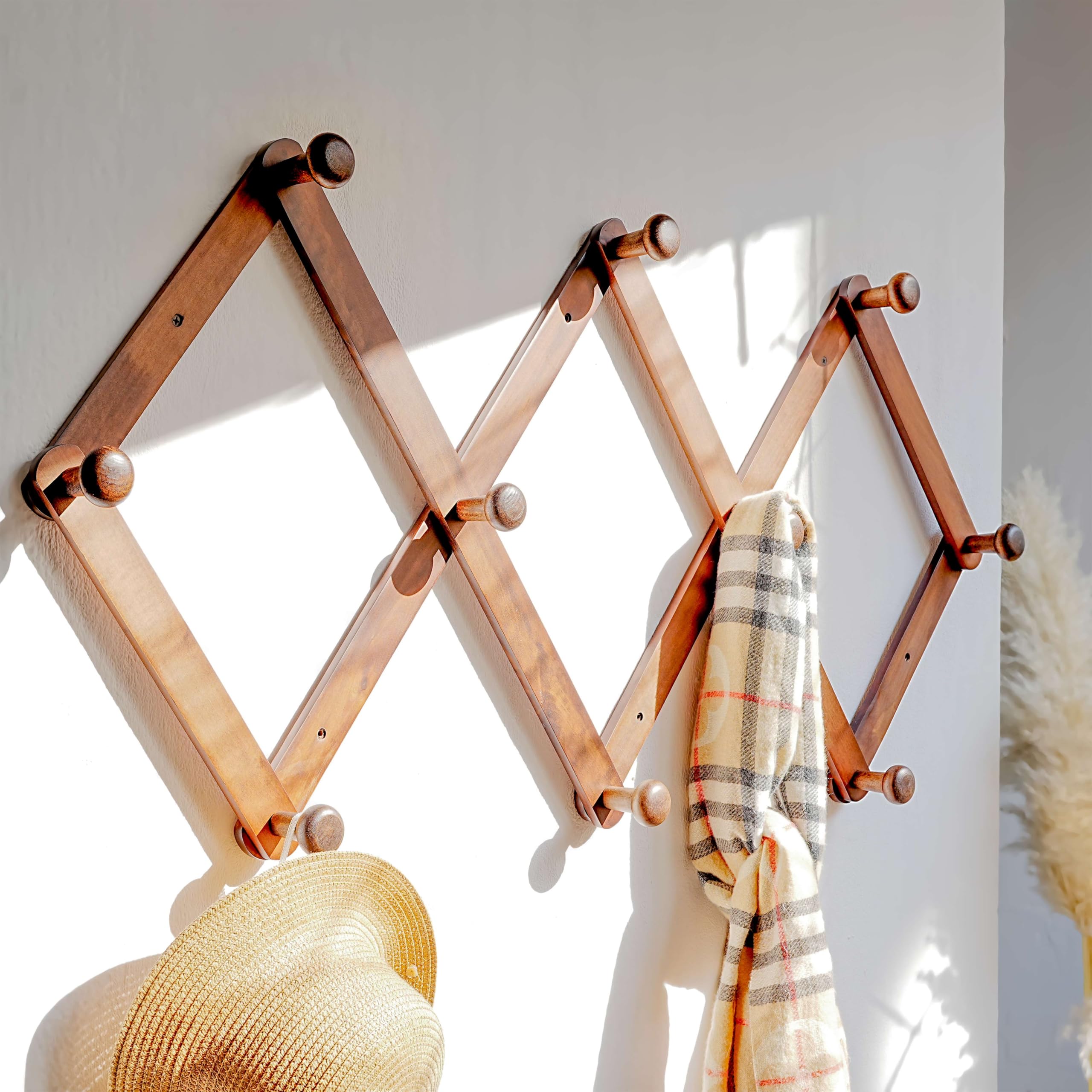 Dseap Expandable Coat Rack (Larger Version) - 24” High, Anti-Slip ...