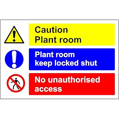 Caution Plant Room: Keep Locked - No Unauthorised Philippines | Ubuy