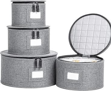 Amazon.com: China Storage Set, 4-Piece Set for Dinnerware Storage and ...