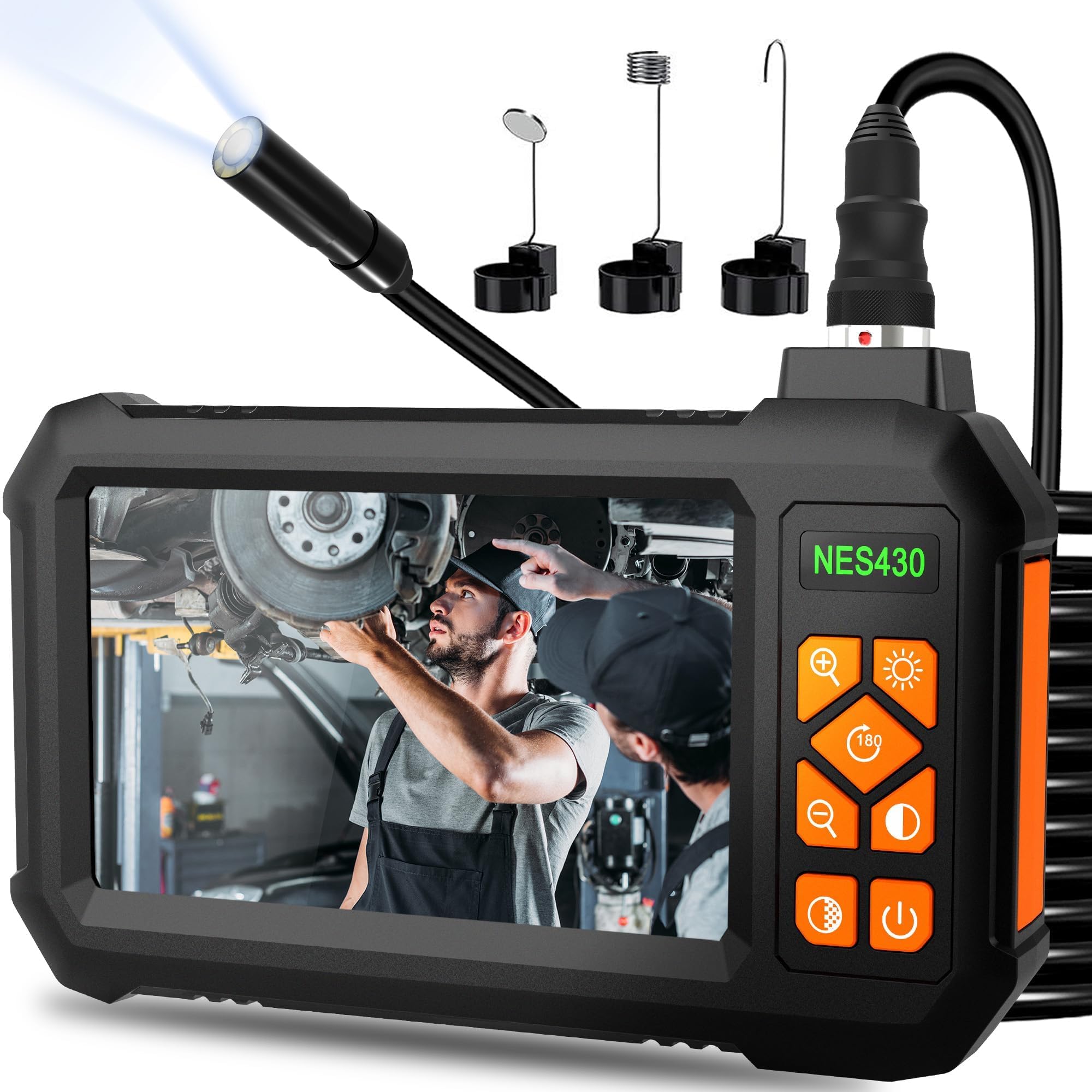 Inspection scope Camera with Light, 1080P HD Borescope Camera with ...