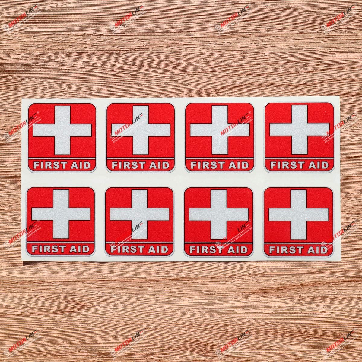Amazon.com: First Aid Symbol Cross Universal Red Decal Vinyl Sticker ...