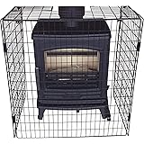 Heavy Duty Deluxe Stove Fire Guard Twin Front Opening Screen Fireside ...