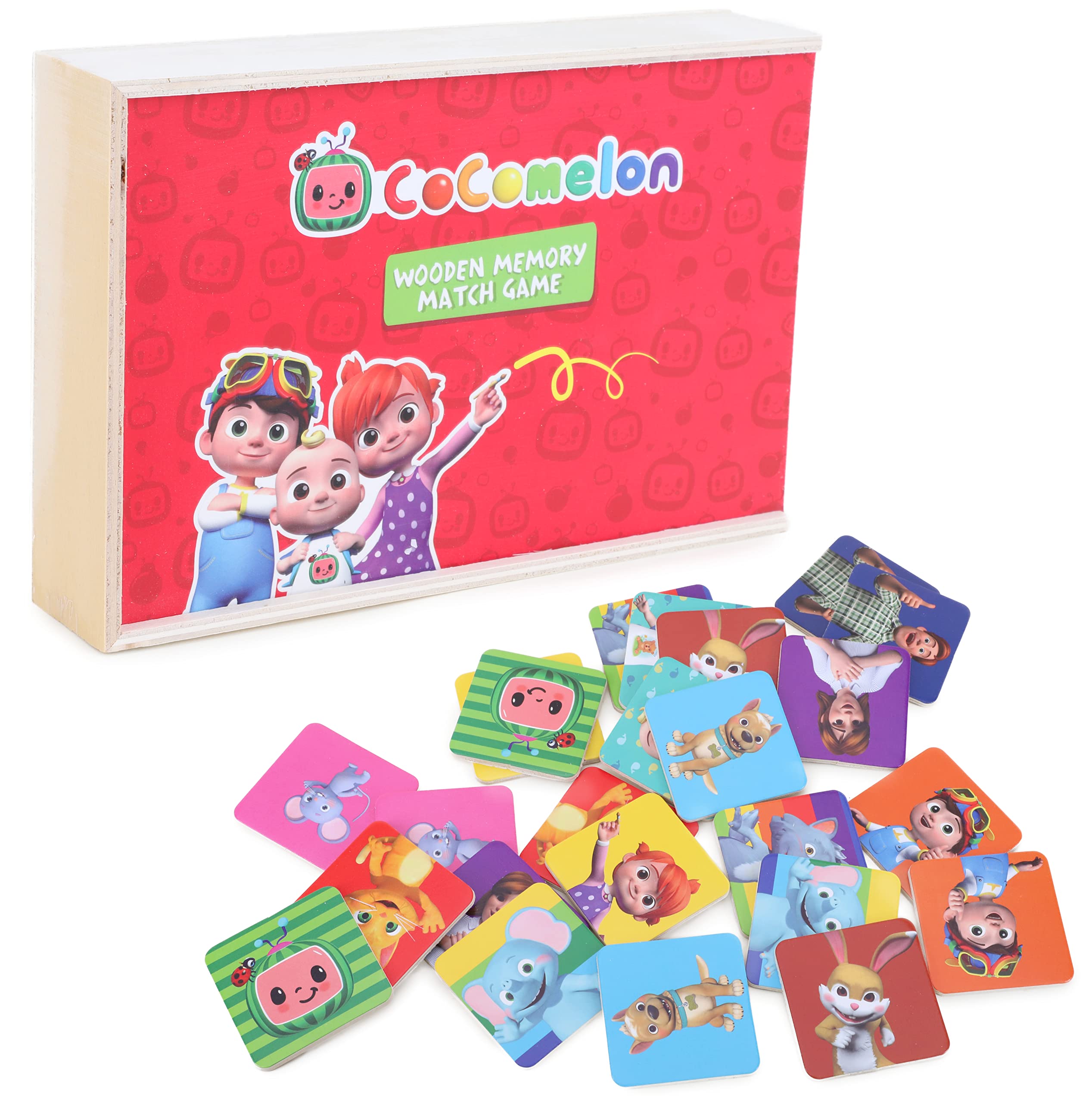 Mua Toyland® Cocomelon Wooden Memory Match Game - 24 Pieces - Pairs ...