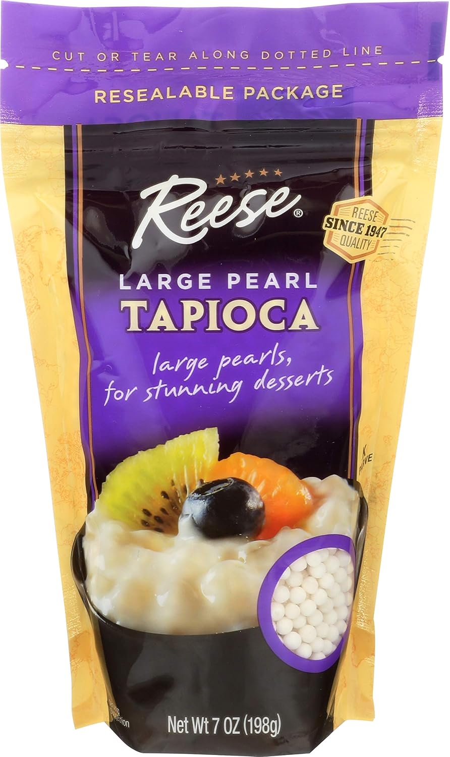 Amazon.com : Reese Large Pearl Tapioca, 7 Ounces (Pack of 6) : Pudding ...