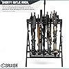 Savior Equipment Portable Folding 9 Gun Free-Standing Rifle Rack, Heavy ...