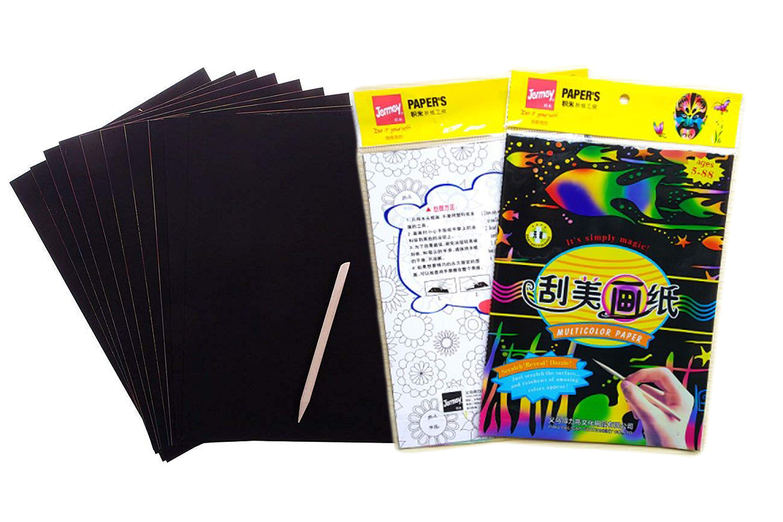 Samvardhan 16k Size Scratch Sheets Pack Of 10 Sheets And Stylus ...